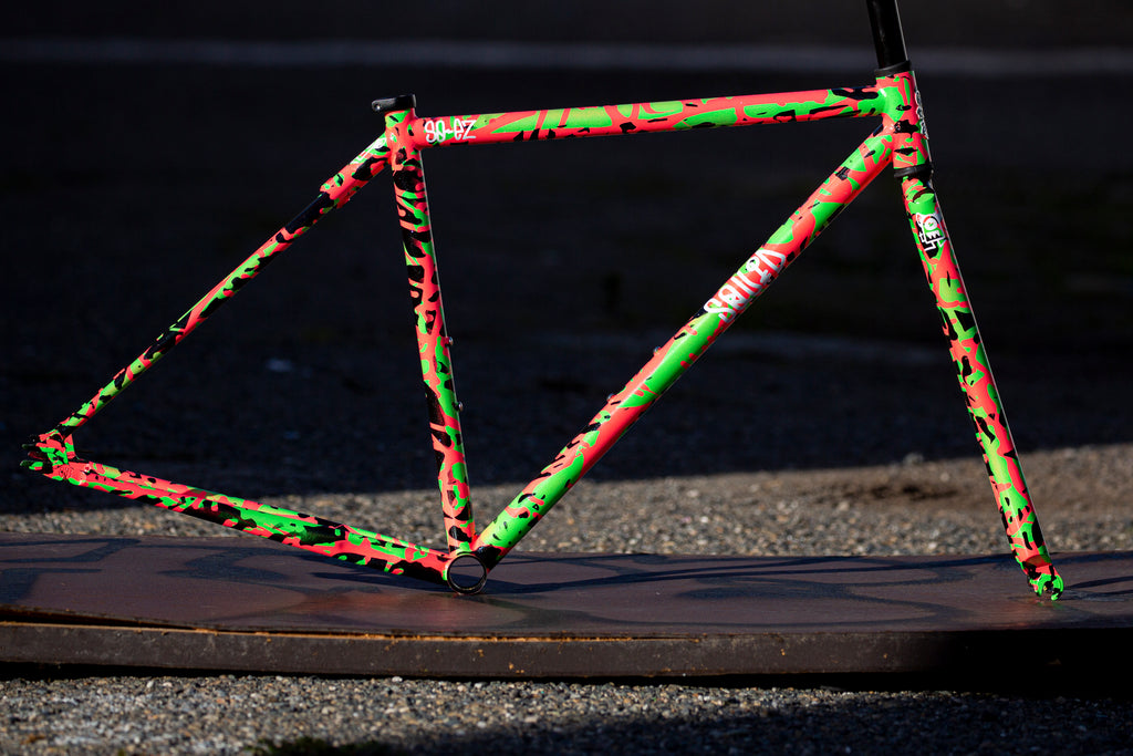 Fluro Green, Fluro Pink & Black Drip SO-EZ – Squid Bikes