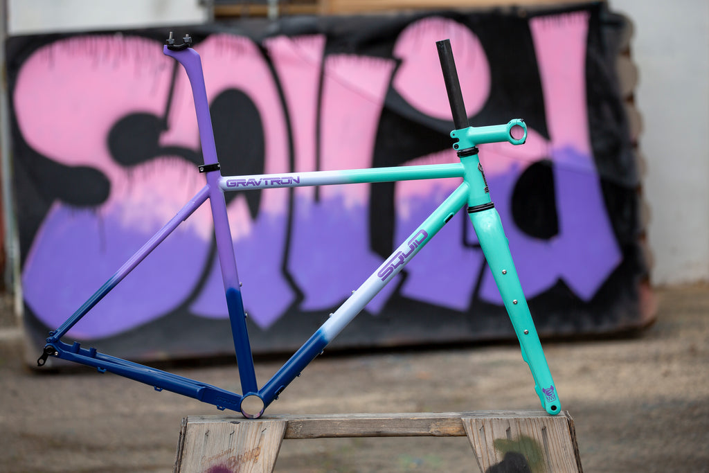 Teal, Purple & Blue Fade Gravtron – Squid Bikes